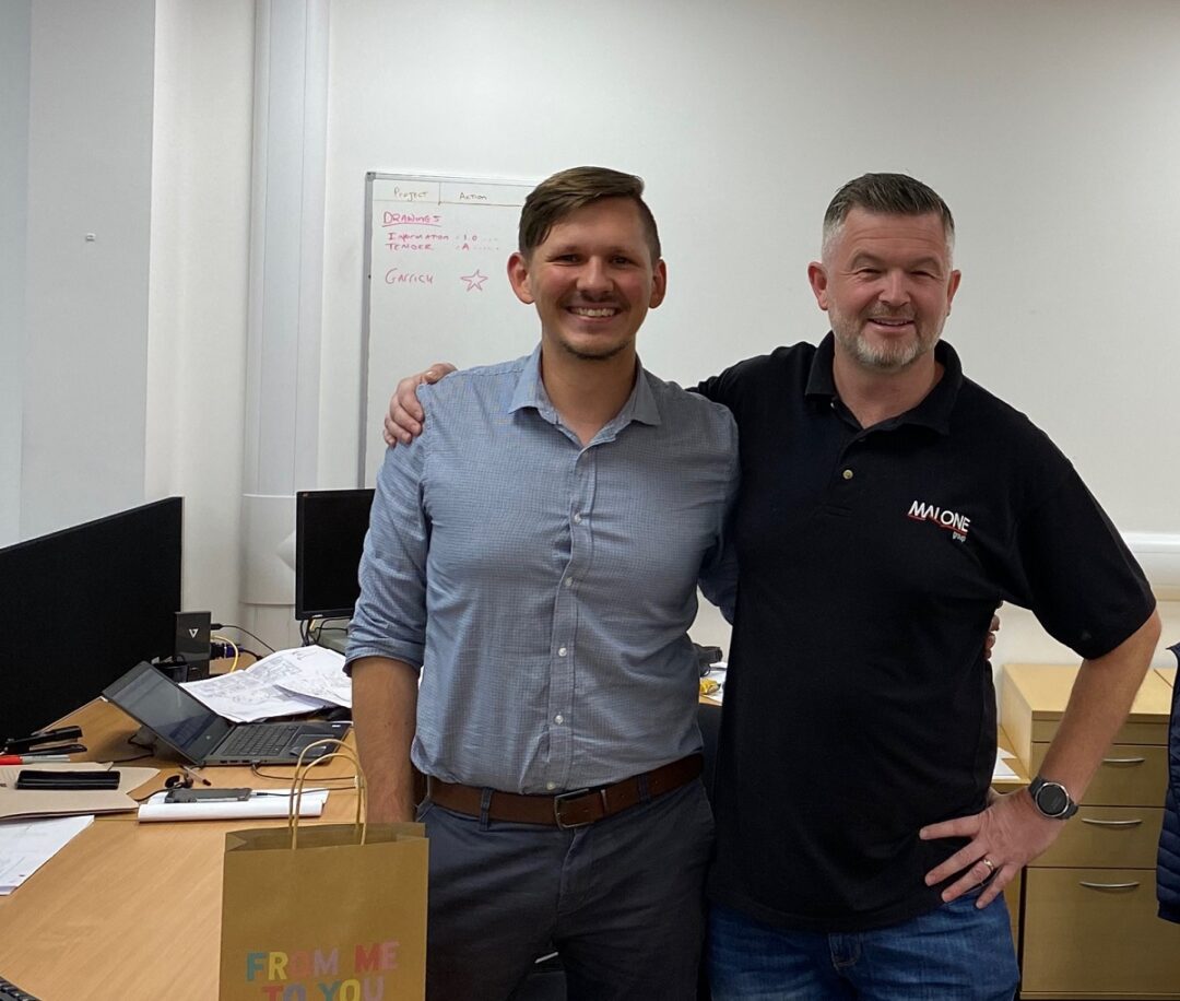 Cian Pigott has completed his summer internship at MALONE Group ...