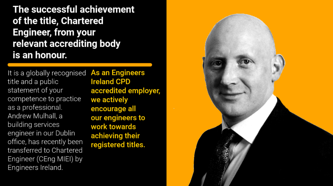 Congratulations to Andrew Mulhall on achieving the title of Chartered ...