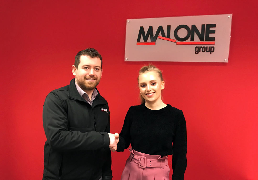 We welcome this years DCU INTRA Work Placement Programme student Caroline O’Sullivan. - Malone Group