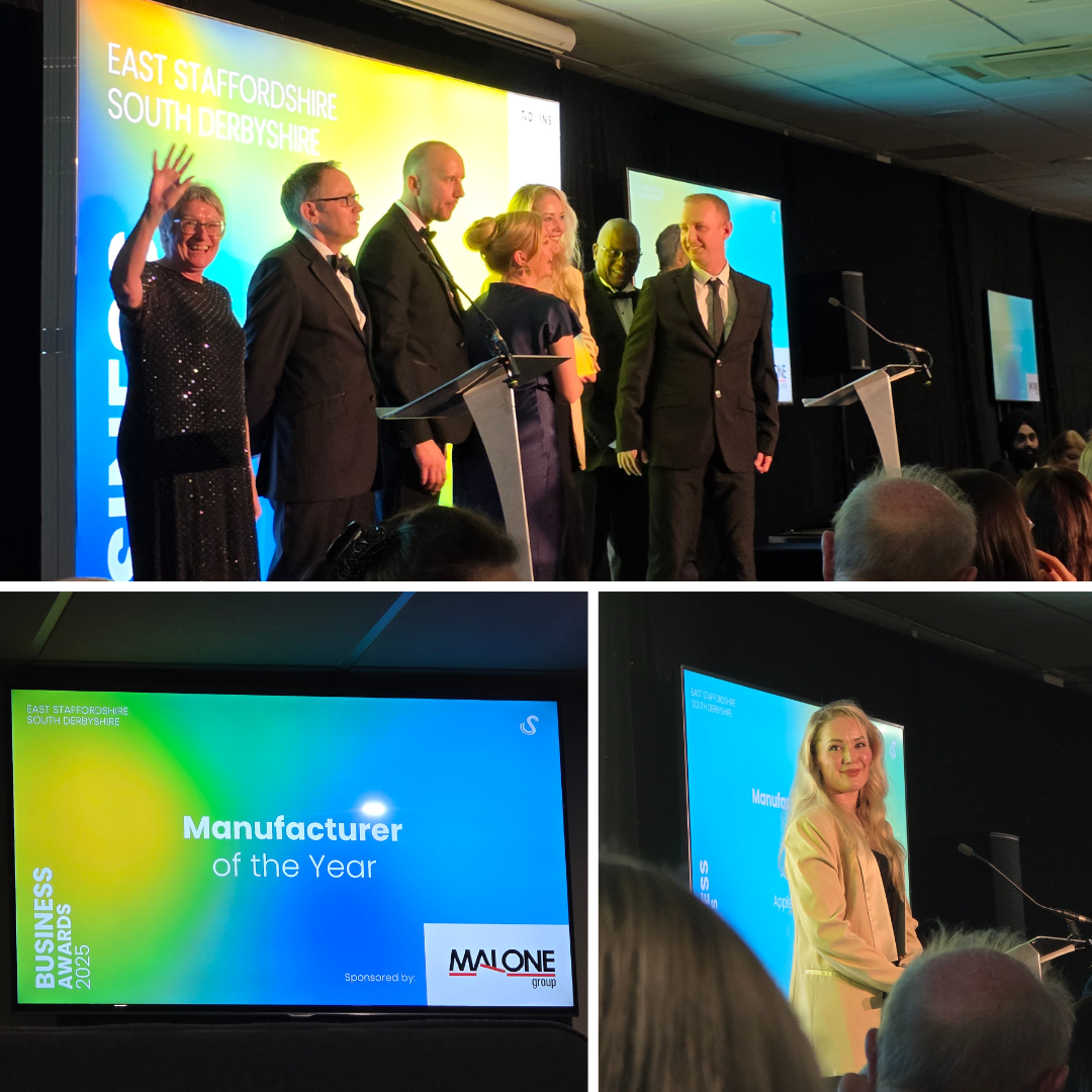 Great night had at the East Staffordshire and South Derbyshire Business Awards - Malone Group